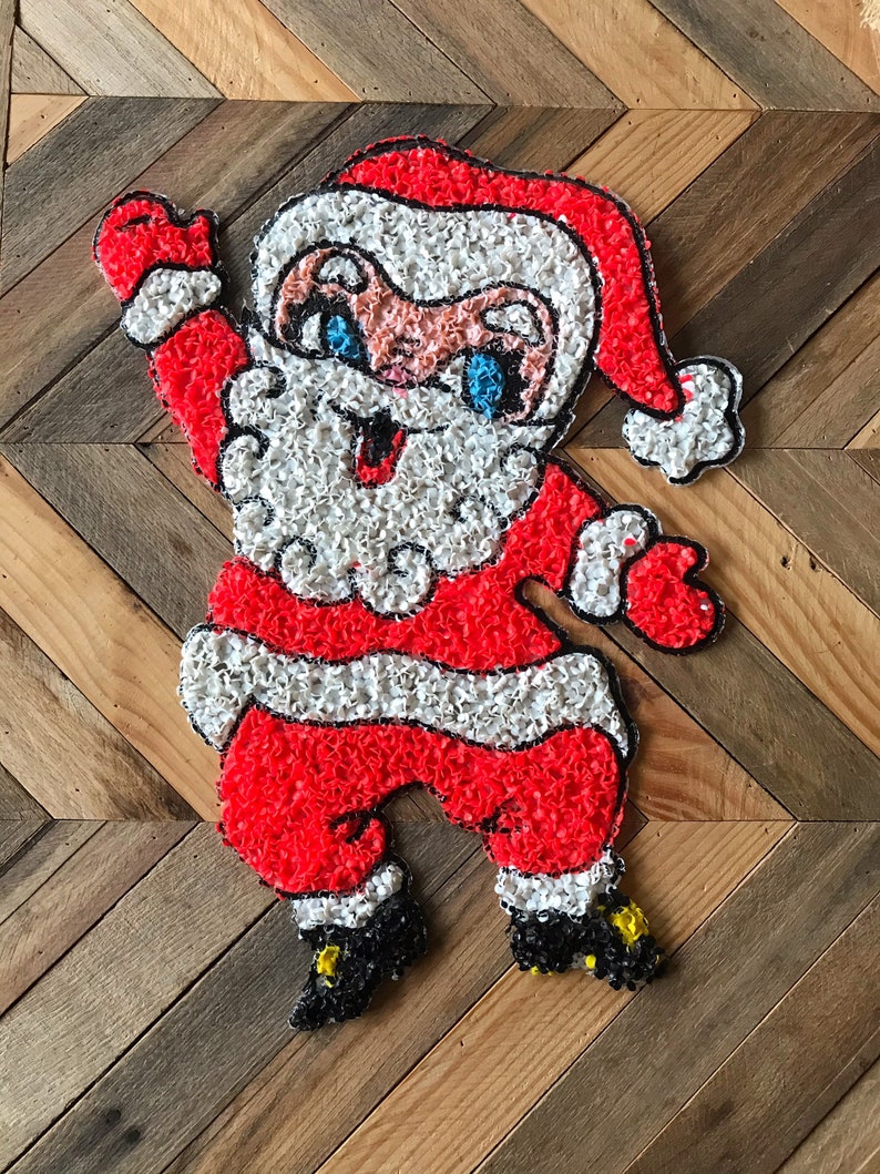 Vintage Santa Popcorn, Vintage Door Decorations, Popcorn Santa, Melted ...