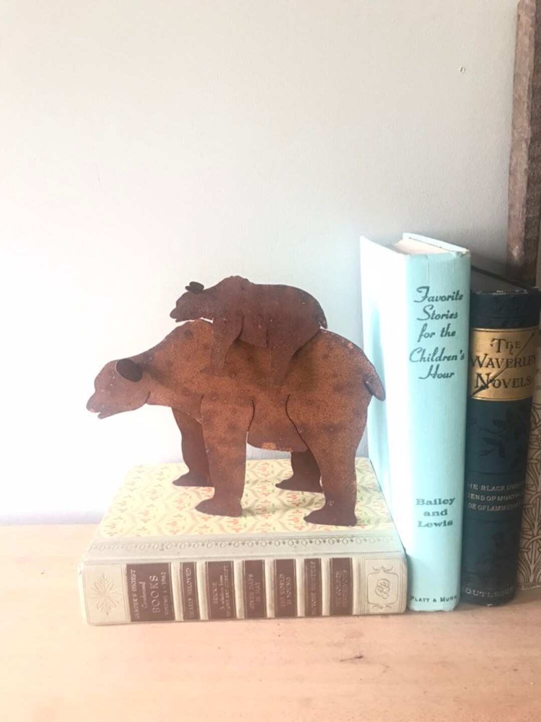 Rusty Bear, Bear Decor, Medium Rusty Metal Bear, Bear Lover Gift ...