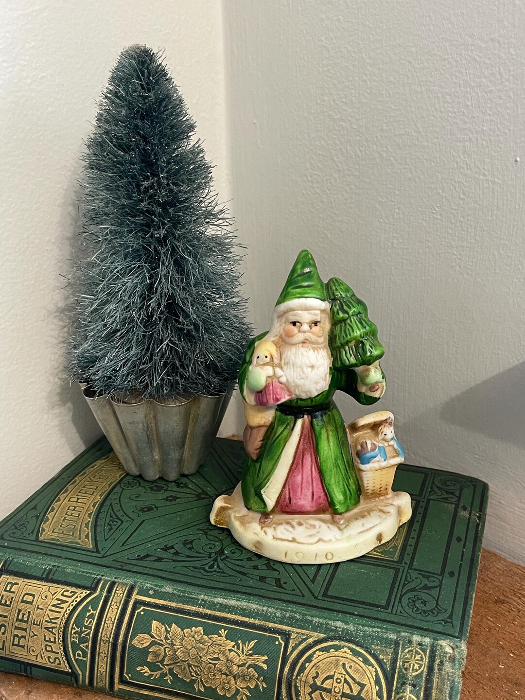 As is - Santa Through the Years, 1910 the Edwardian Santa Ceramic ...