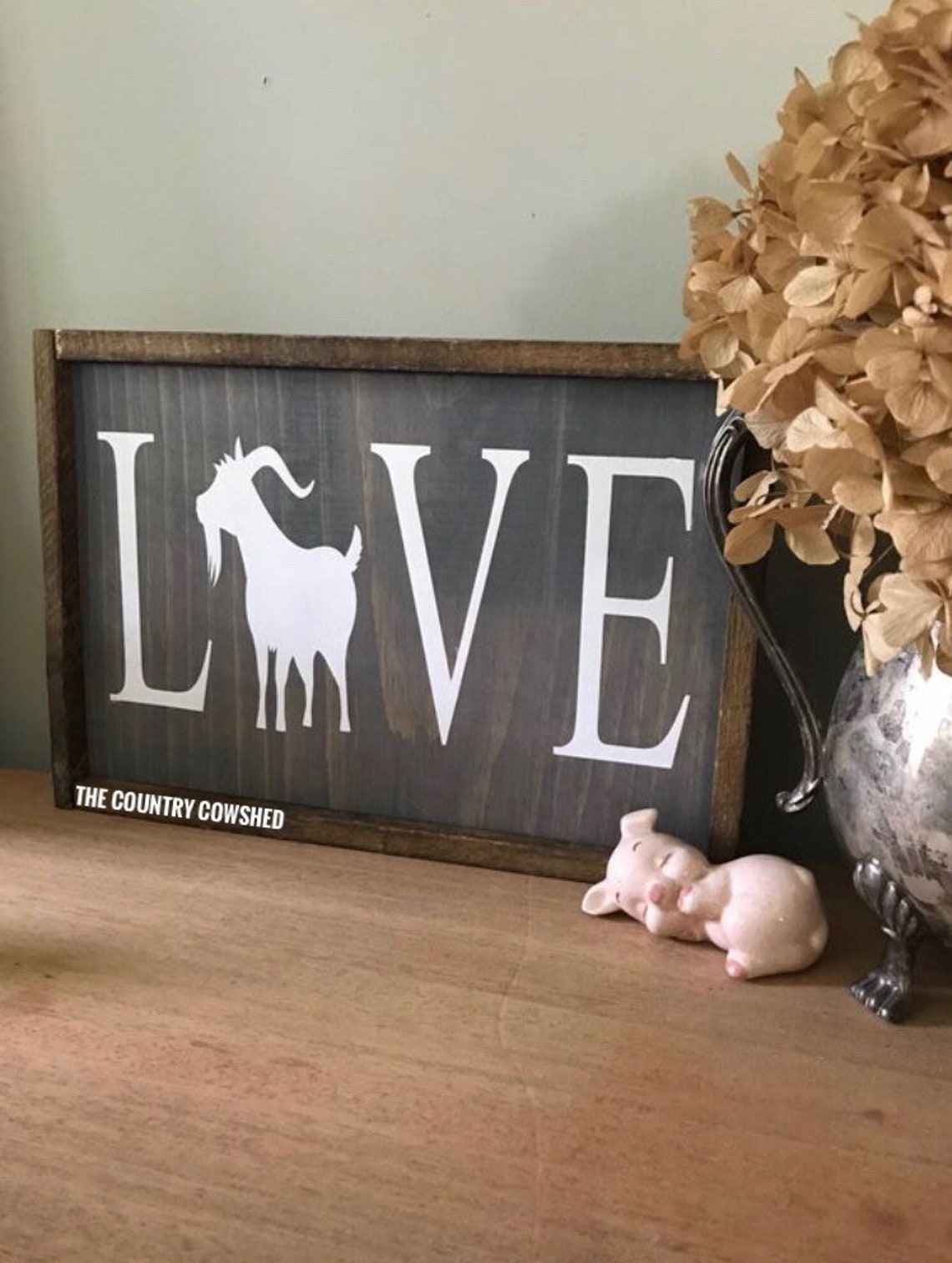 Love Goat Sign Wooden Goat Sign Goat Racing Goat Farm Sign - Etsy