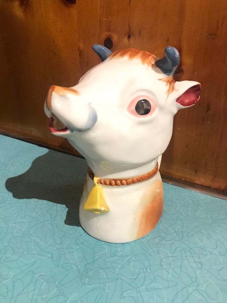 Vintage Cow Pitcher Ceramic Creamer Cow Pitcher Farmhouse | Etsy