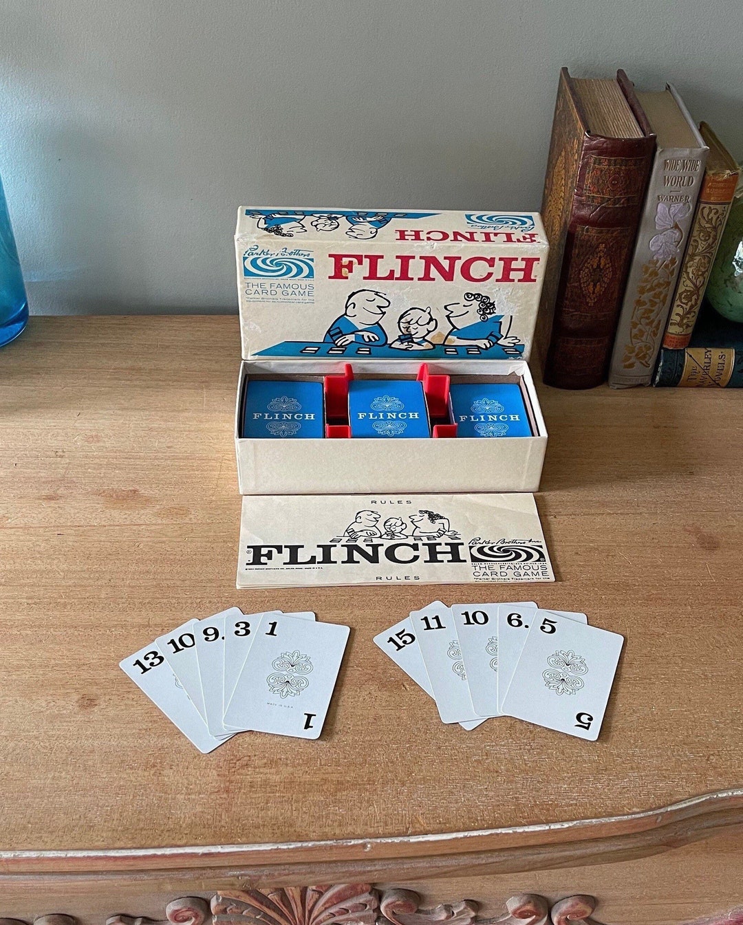 Vintage Game, Card Game, Flinch, Family Word Game, Vintage Card Game ...