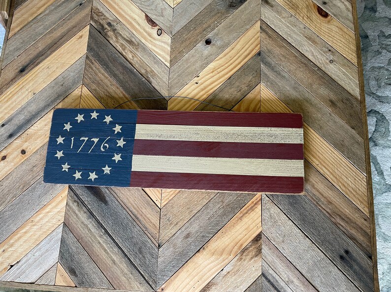Long American Flag Wooden American Flag Rustic Flag Wooden - Etsy Hong Kong