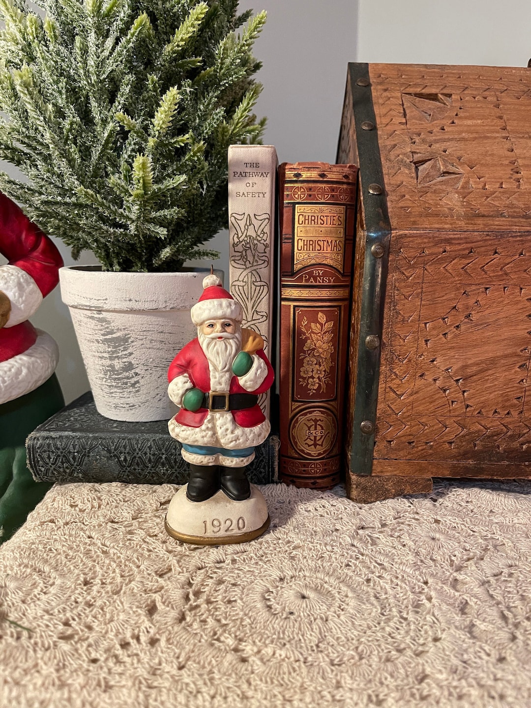 Santa Through the Years, 1920 St Nicholas Ceramic Figurine, Porcelain ...