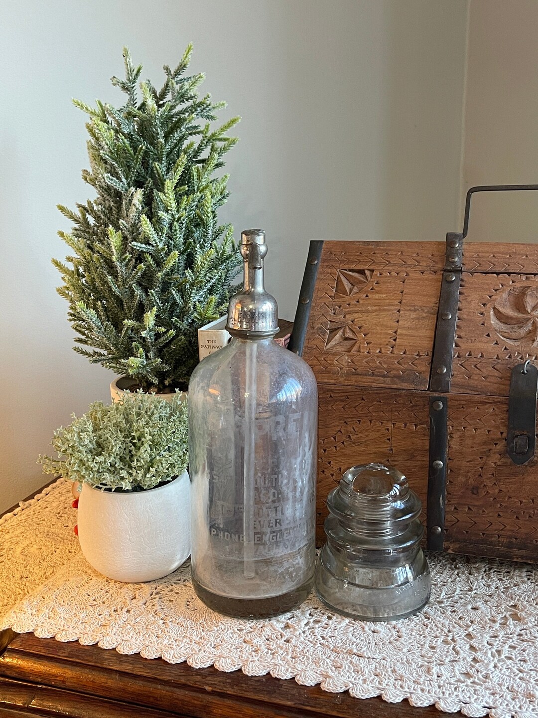 Vintage Seltzer Bottle, Clear Seltzer Bottle, Seltzer Bottle, Vintage ...