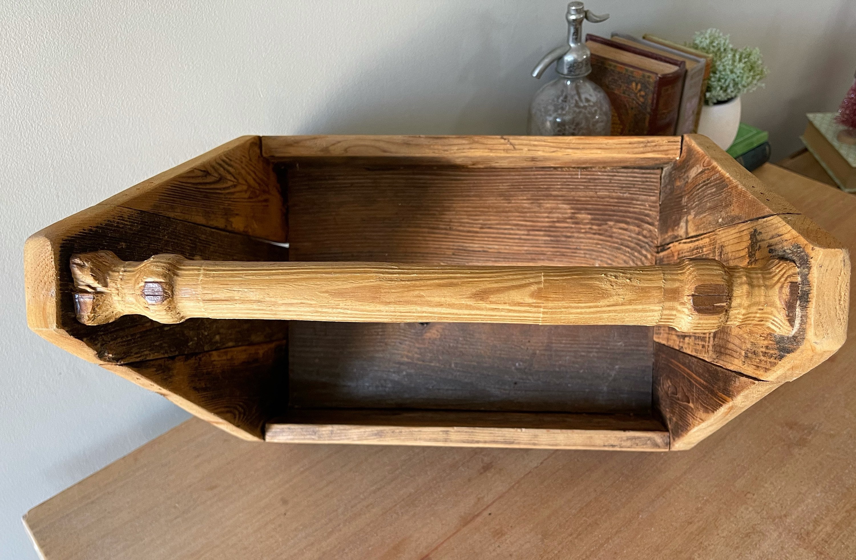 Reclaimed Wooden Tote, Farmhouse Tote, Succulent Planter, Primitive ...
