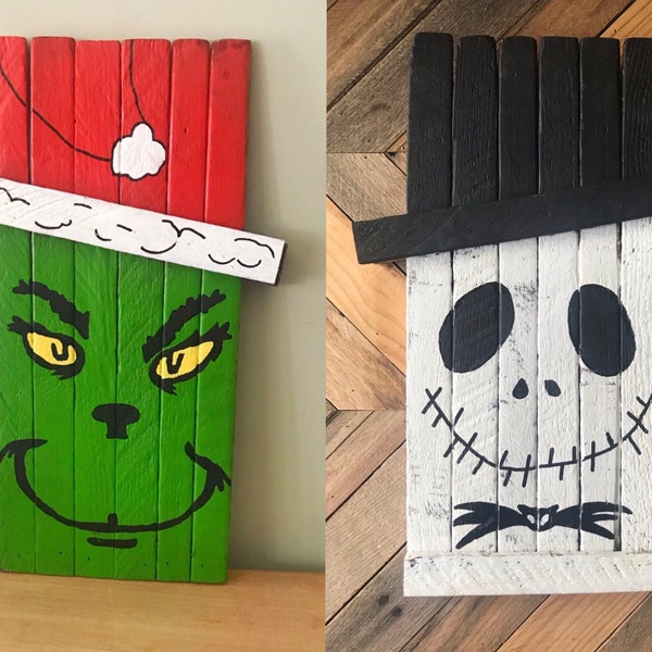 Reversible Scarecrow Snowman - Etsy