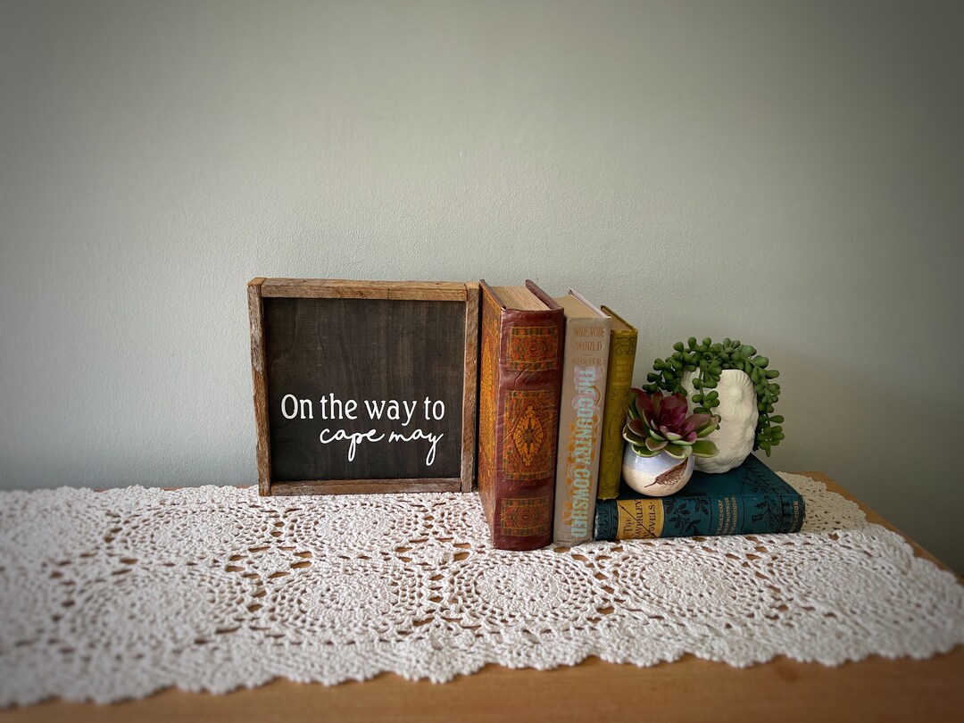 On the Way to Cape May Sign, Wooden Sign, Beach House Sign, Rustic ...