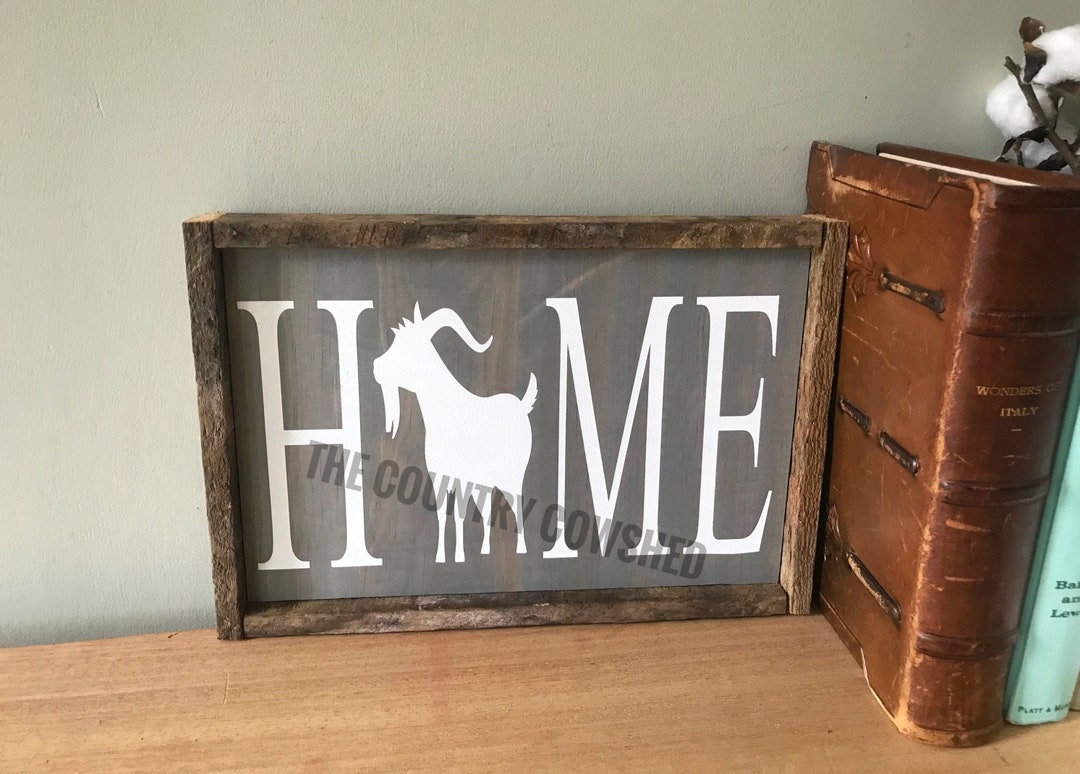 Love Goat Sign, Wooden Goat Sign, Goat Racing, Goat Home Sign ...