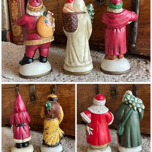 Santa's Through the Years, International Santa Figurines, Set of 7 ...