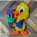 Duck Popcorn With Flowers, Popcorn Duck, Vintage Door Decorations ...