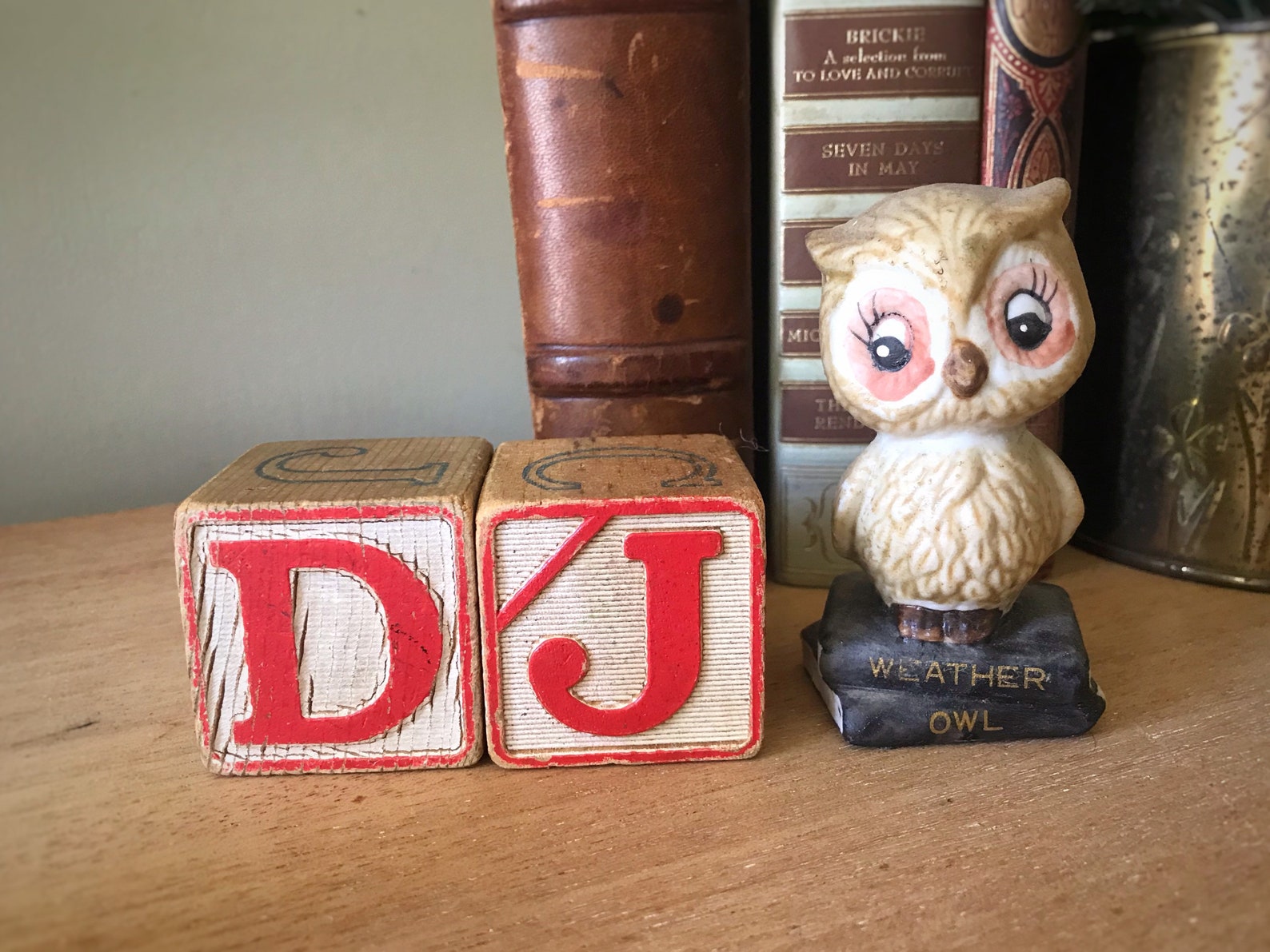 Vintage Blocks 18 Block Set Children Vintage Blocks Nursery | Etsy