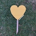 Set of 4 Heart Yard Stakes Spring Yard Stakes Wood Stakes - Etsy