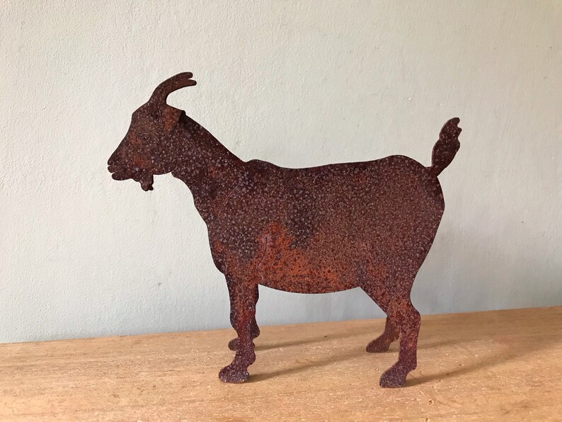 Rusty Goat Goat Decor Medium Rusty Metal Goat Rusty Metal | Etsy