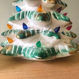 Vintage Ceramic Christmas Tree, Musical Ceramic Tree, Old Ceramic ...