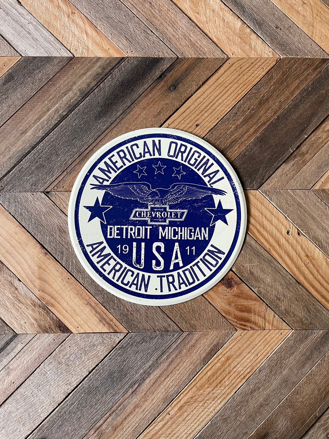 Vintage Inspired Metal Sign, Chevy Sign, Industrial Sign, Chevrolet ...