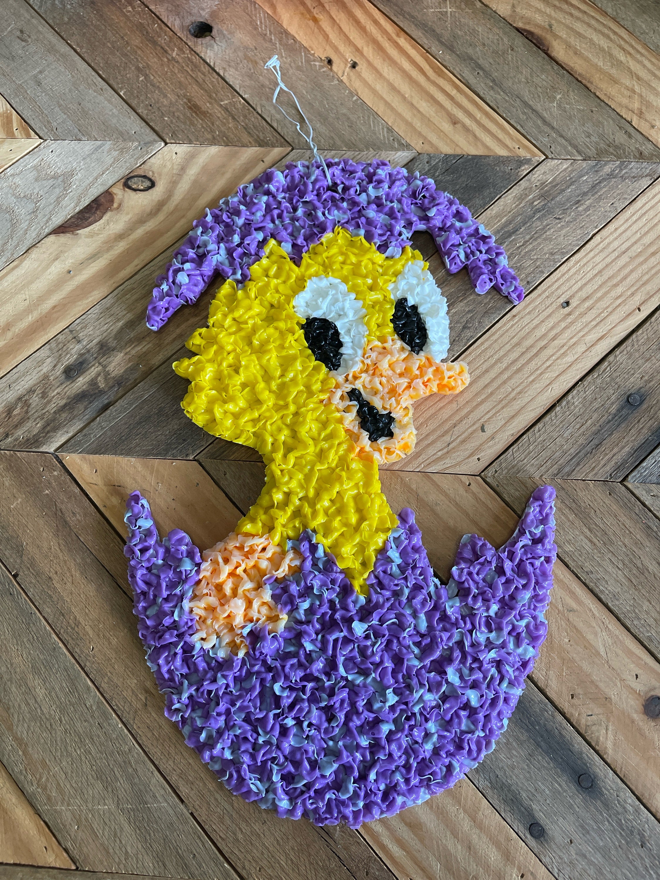 Baby Duck Popcorn, Popcorn Duck, Duck in Purple Egg, Vintage Door ...