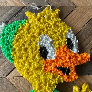 Popcorn Duck With Green Shirt, Vintage Door Decorations, Popcorn Duck ...