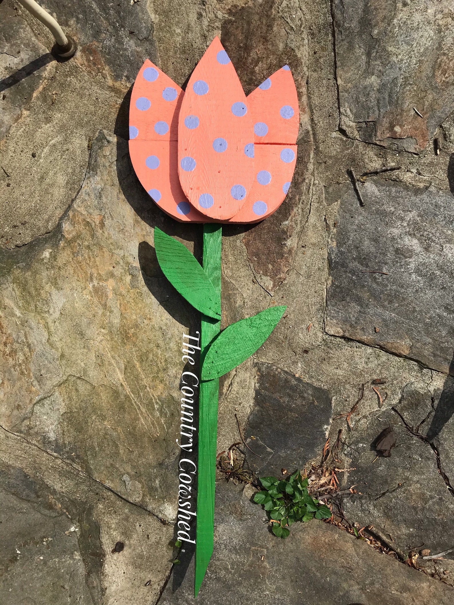 Tulip Yard Stakes Spring Yard Stakes Wood Stakes Spring - Etsy