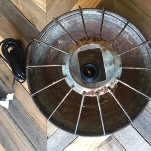 Vintage Chicken Feeder Lamp, Vintage Pendant Light, Re-purposed Lamp ...