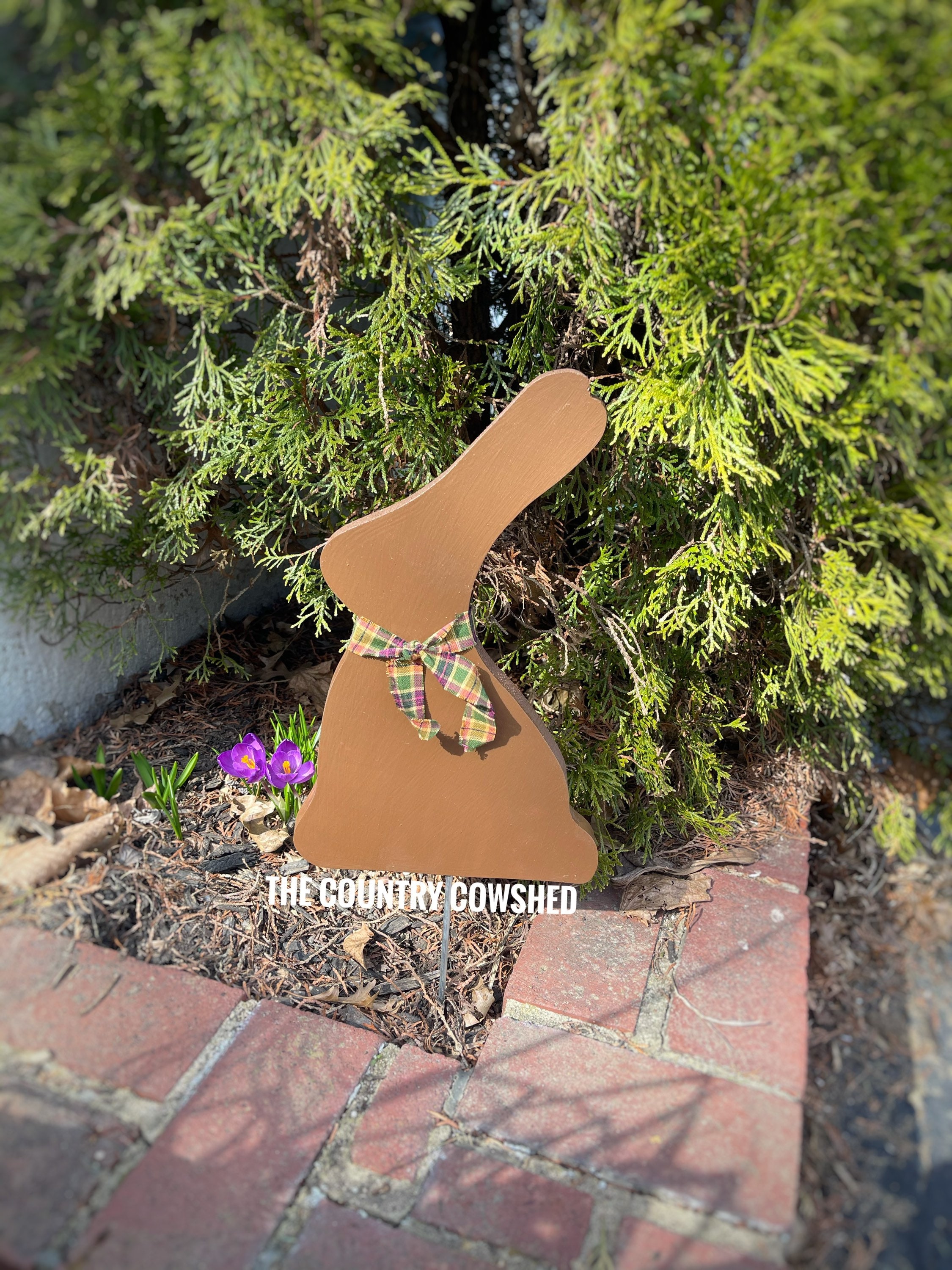 Bunny Garden Stakes Spring Yard Stakes Outdoor Bunny | Etsy