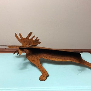 Rusty Moose, Moose Decor, Small Rusty Metal Moose, Moose Lover Gift ...