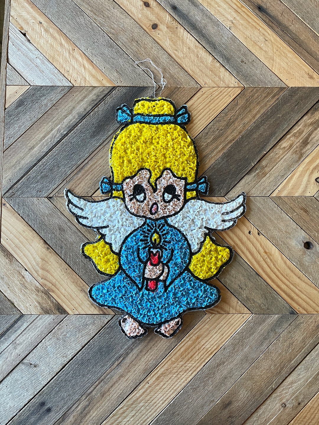 Vintage Plastic Popcorn | Vintage Door Decorations | Melted Plastic ...