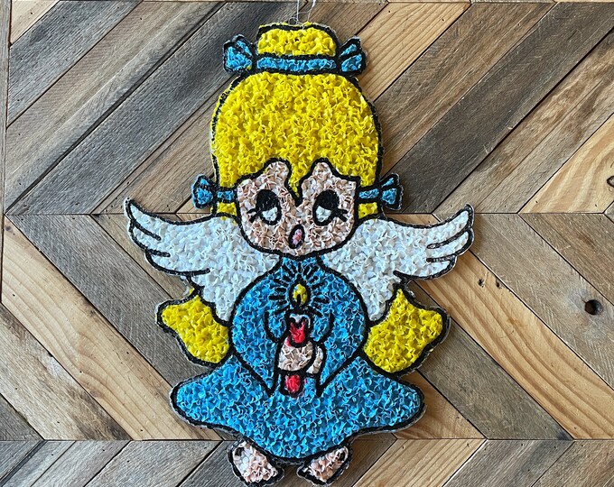 Vintage Plastic Popcorn | Vintage Door Decorations | Melted Plastic ...