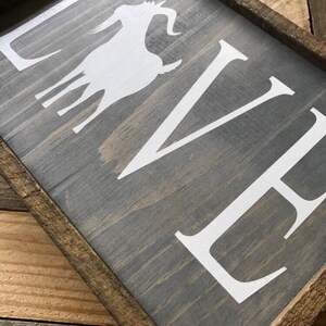 Love Goat Wooden Sign, Farmhouse Animal Art, Handcrafted Gift - Etsy