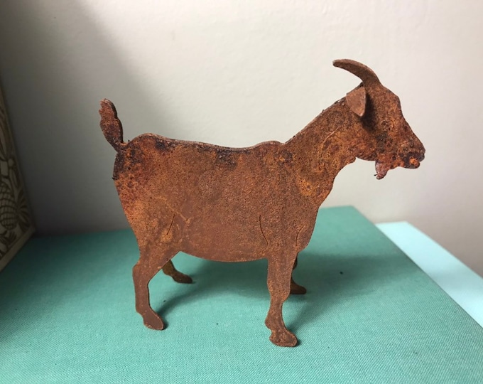 Rusty Goat Goat Decor Small Rusty Metal Goat Goat Lover | Etsy