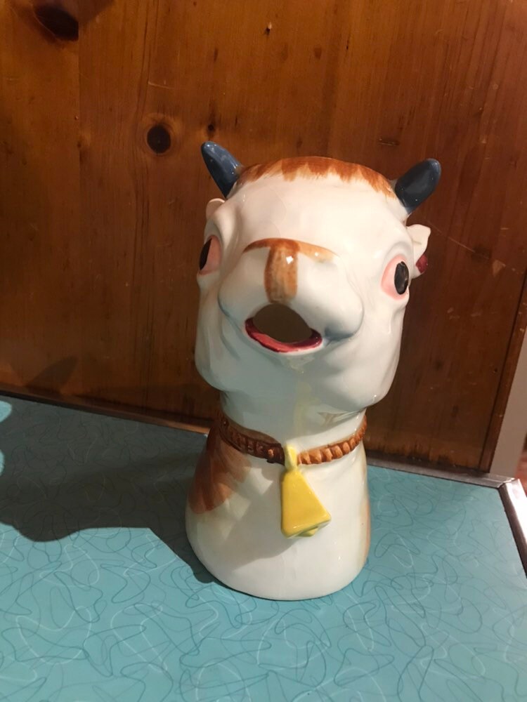 Vintage Cow Pitcher Ceramic Creamer Cow Pitcher Farmhouse | Etsy