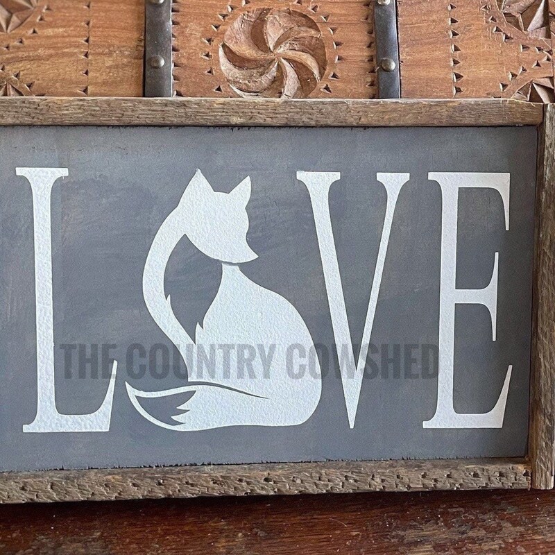 Wooden Fox - Etsy