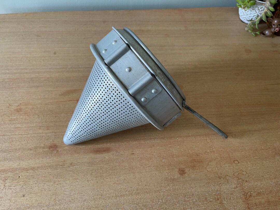 Vintage Aluminum Strainer, Wear-ever Strainer, Vintage Sieve, Primitive ...