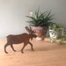 Rusty Moose, Moose Decor, Small Rusty Metal Moose, Moose Lover Gift ...