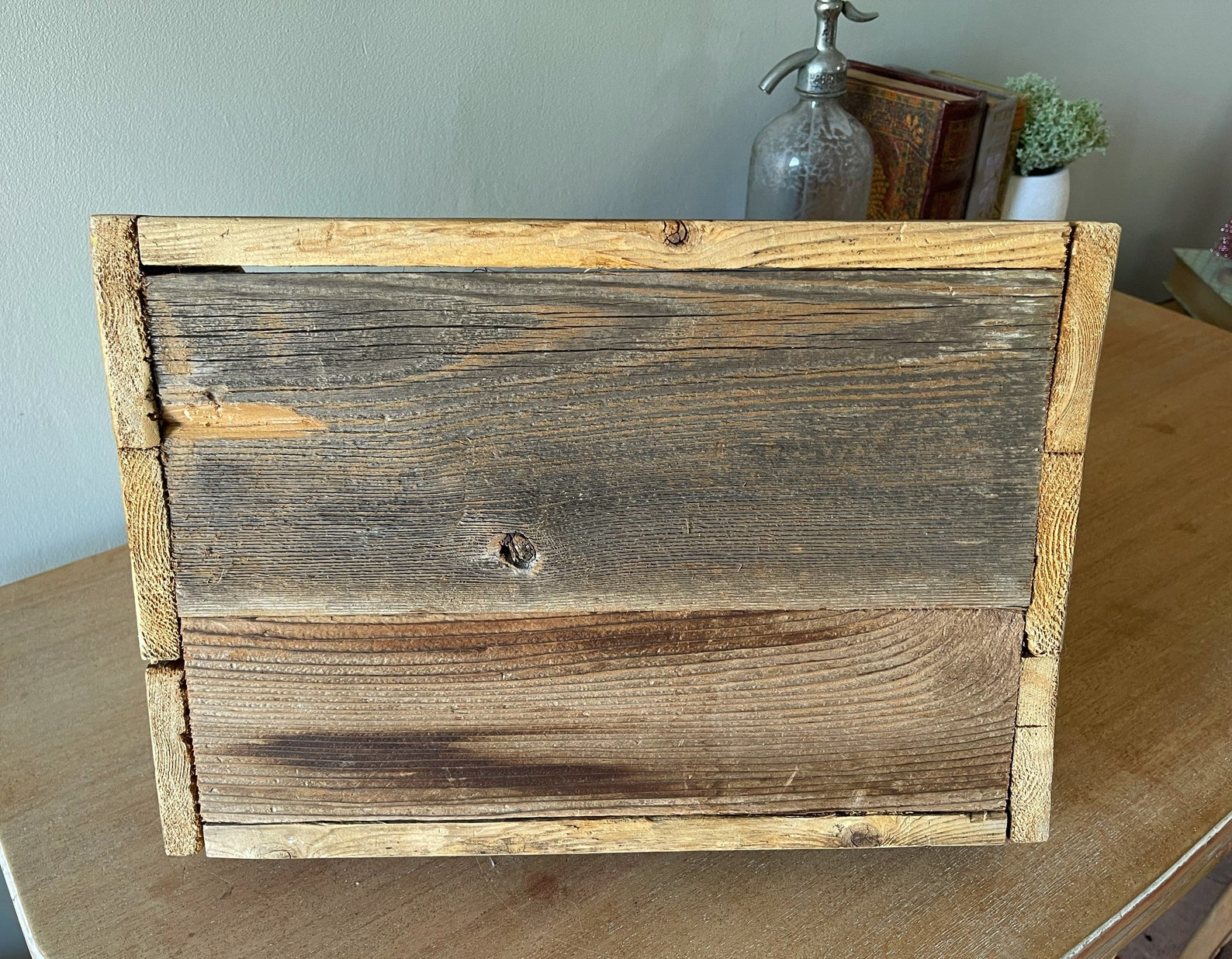 Reclaimed Wooden Tote Farmhouse Tote Succulent Planter | Etsy