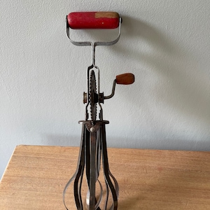 Vintage Hand Mixer, Red Handled Mixer, Vintage Mixer, Metal Hand Mixer ...