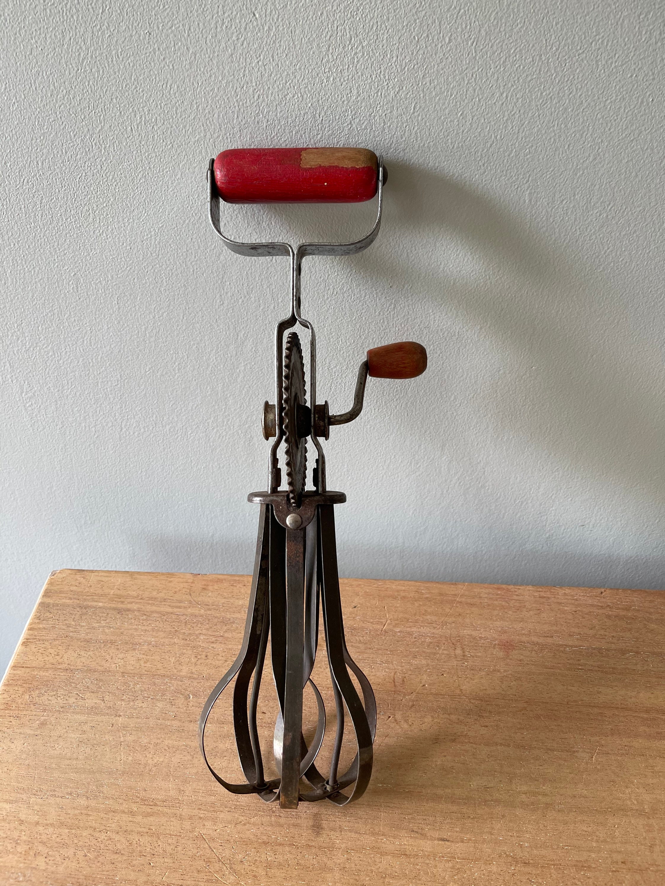 Vintage Hand Mixer Red Handled Mixer Vintage Mixer Metal | Etsy