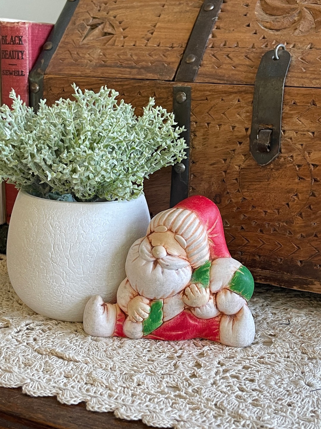 Small Vintage Ceramic Santa, Vintage Santa, Vintage Christmas ...