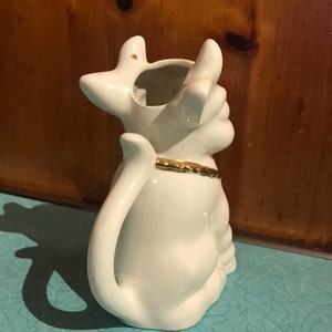 Vintage Bull Pitcher, White Cow Creamer, Ceramic Cow Pitcher, Vintage ...