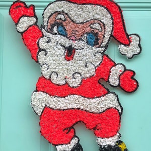 Vintage Santa Popcorn, Vintage Door Decorations, Popcorn Santa, Melted ...