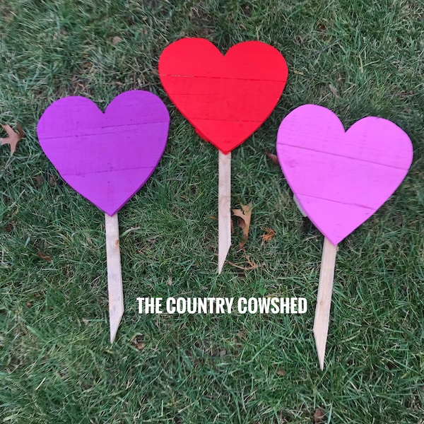 Heart Lawn Decorations - Etsy