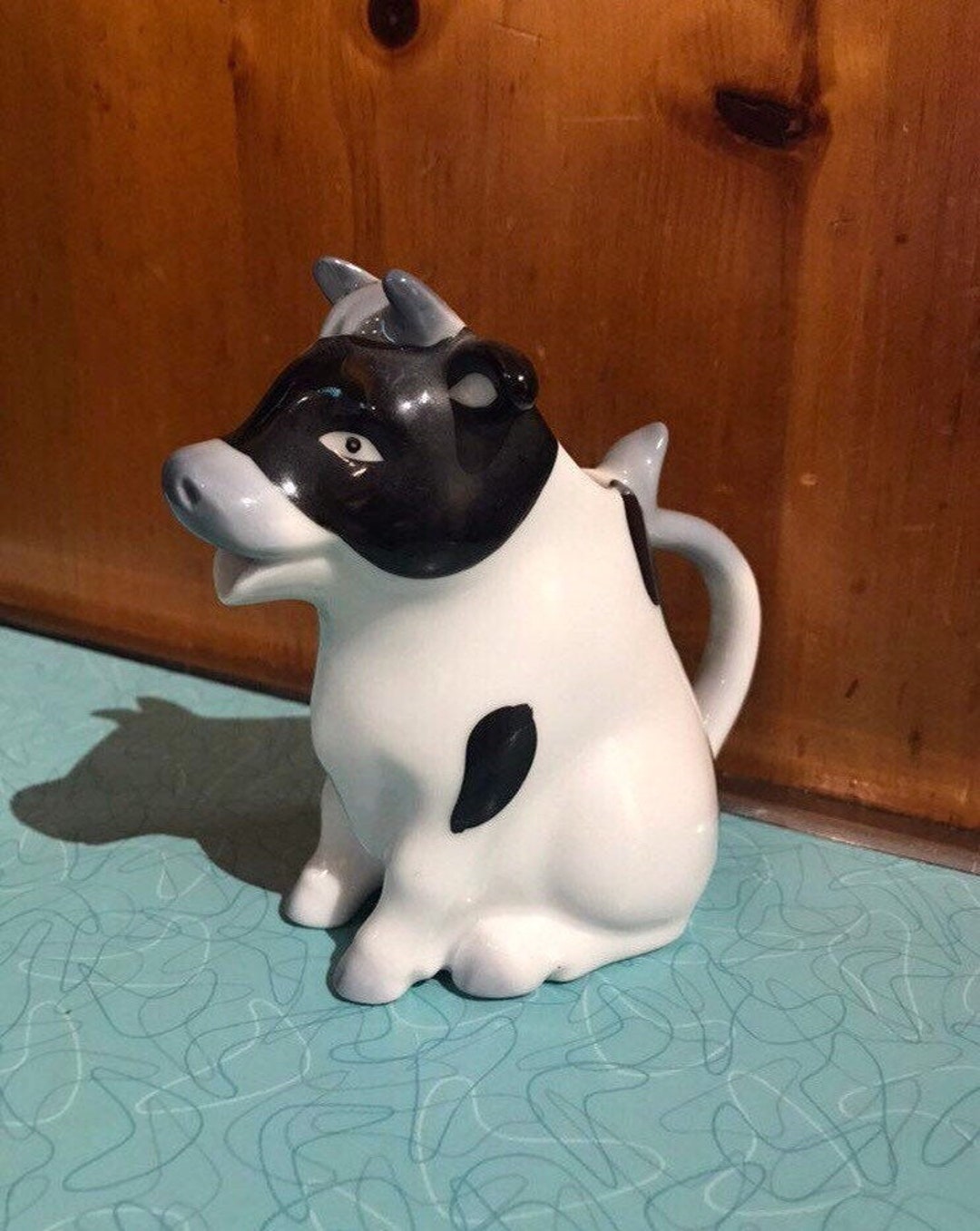 Black and White Cow Creamer, Holstein Cow Creamer, Cow Creamer ...