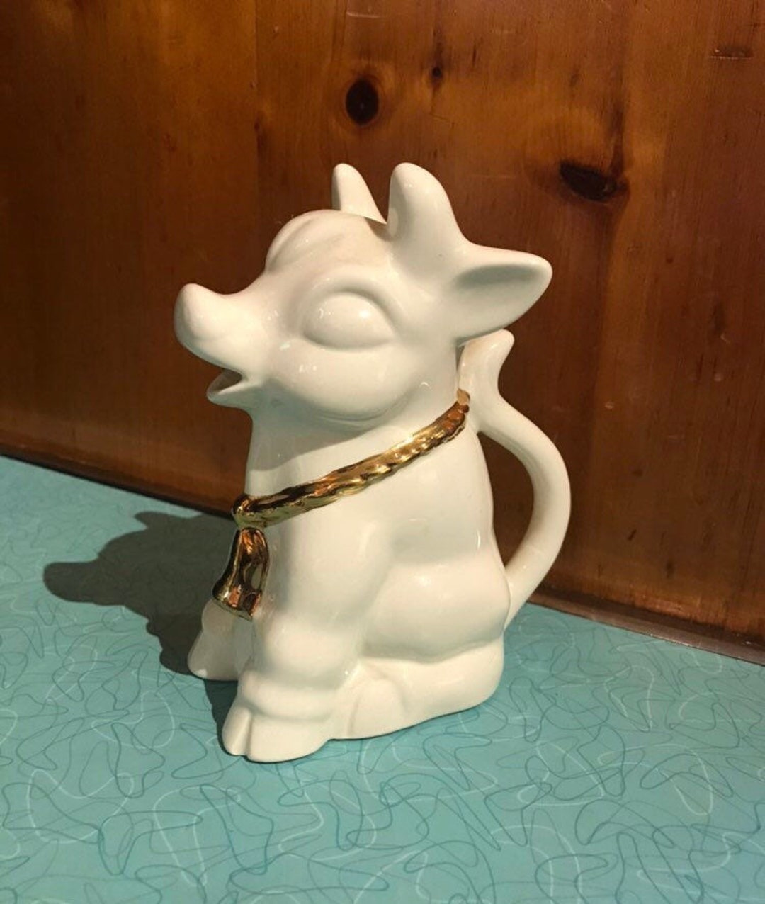 Vintage Bull Pitcher, White Cow Creamer, Ceramic Cow Pitcher, Vintage ...