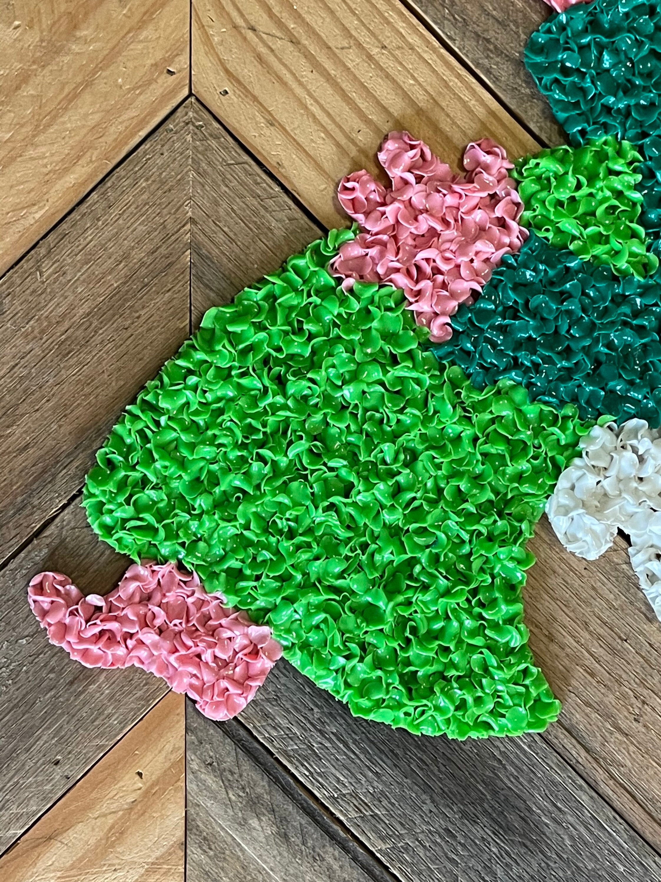 Vintage Popcorn Angel Vintage Door Decoration Melted Plastic | Etsy