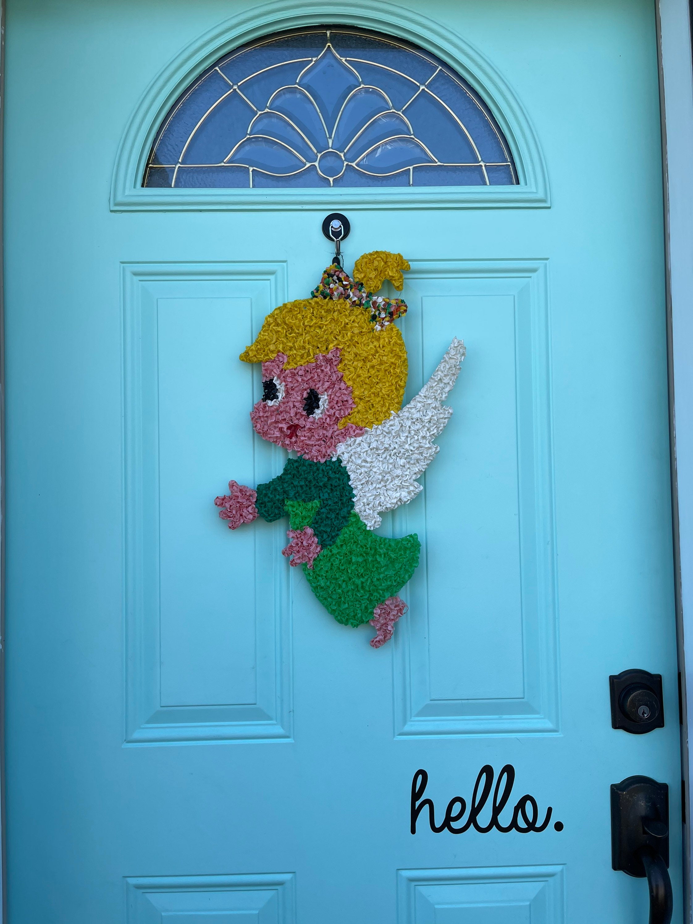 Vintage plastic popcorn | vintage door decorations | Melted plastic ...