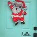 Vintage Santa Popcorn, Vintage Door Decorations, Popcorn Santa, Melted ...