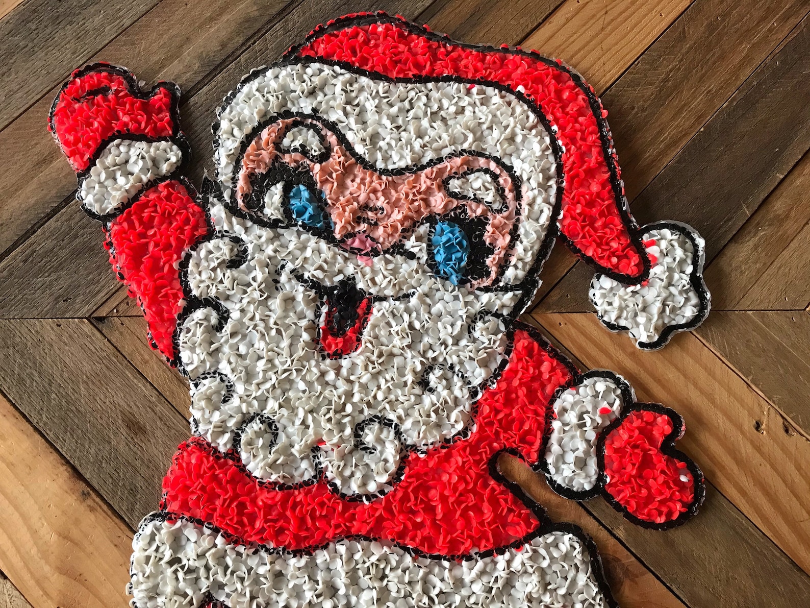Vintage Santa Popcorn, Vintage Door Decorations, Popcorn Santa, Melted ...