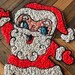 Vintage Santa Popcorn, Vintage Door Decorations, Popcorn Santa, Melted ...