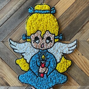 Vintage Plastic Popcorn Vintage Door Decorations Melted Plastic Popcorn ...