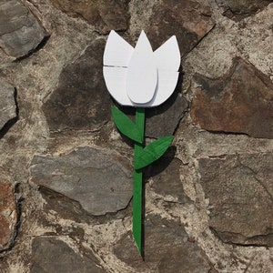 Flower Yard Stakes, Spring Yard Stakes, Wood Stakes, Spring Outdoor ...